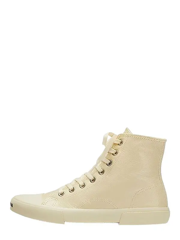 Balenciaga High Top Sneakers - Beige/black