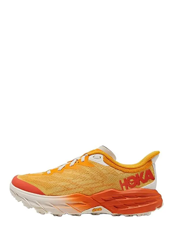 Hoka One One Speedgoat 5 Athletic Sneakers - Orange/white