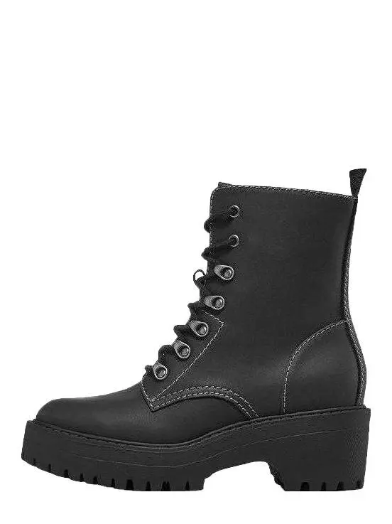 Sketchers City Combat Lace-up Boots - Black