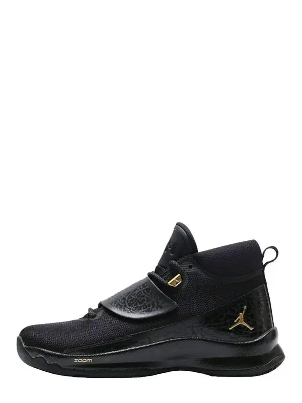 JORDAN Air Super Fly 5 Po X High Top Sneakers - Black/gold