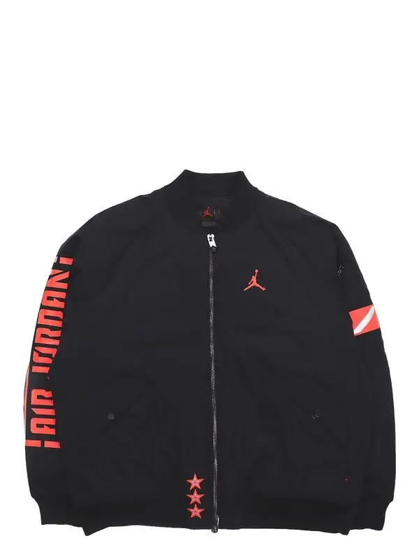 JORDAN Air Stand Collar Long Sleeve Bomber Jacket - Black