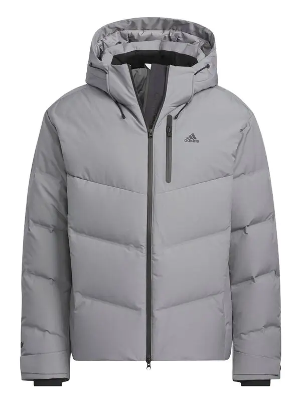 Adidas Padded Down Jacket With Hood - Grey