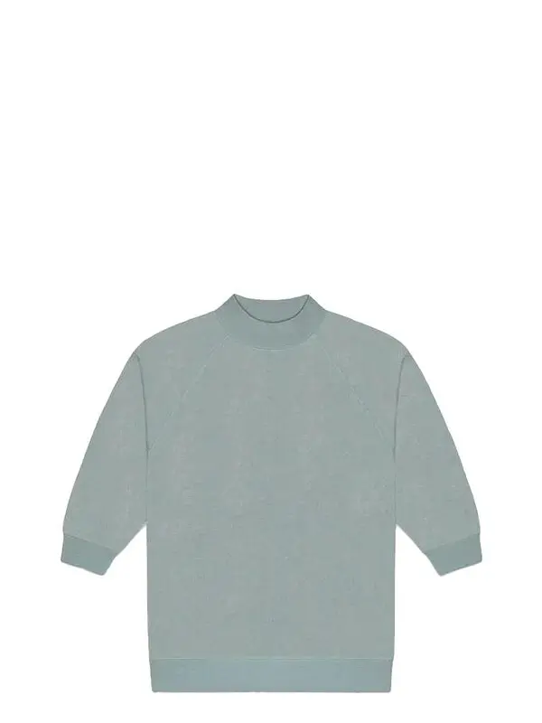 Fear Of God Drop2 Ss23 Terry Cloth 3/4 Sleeve Sweatshirt - Grey/blue