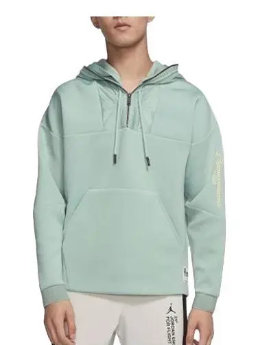 JORDAN Half Zipper Cardigan - Green