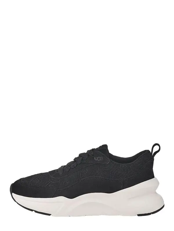 UGG La Glide Logo Stitch Sneakers - Black