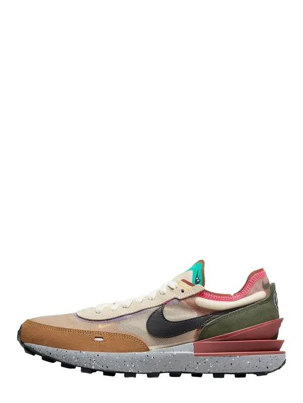 Nike Waffle One 'everybody's Club' Sneakers - Cream/brown/black