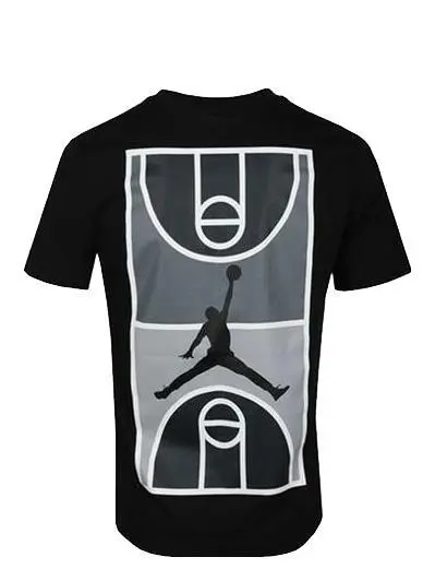 JORDAN Back Stadium Large Printing Short Sleeve - Black