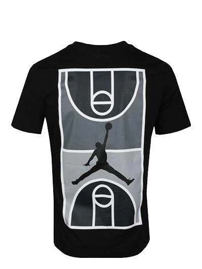 JORDAN Back Stadium Large Printing Short Sleeve - Black