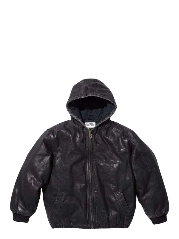 Supreme X Mm6 Maison Margiela Foil Hooded Work Jacket - Black
