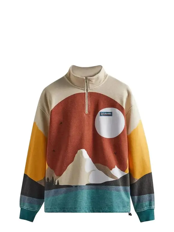 Kith For Columbia Quarter Zip 'sanguine - Multi-color