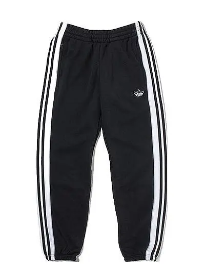 Adidas Originals 3-stripe Panel Sweatpants Logo - Black