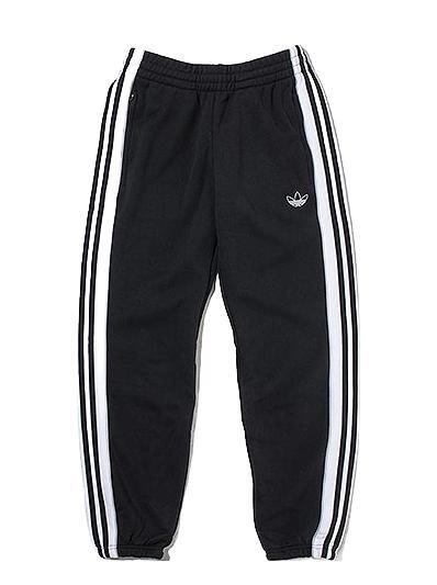 Adidas Originals 3-stripe Panel Sweatpants Logo - Black