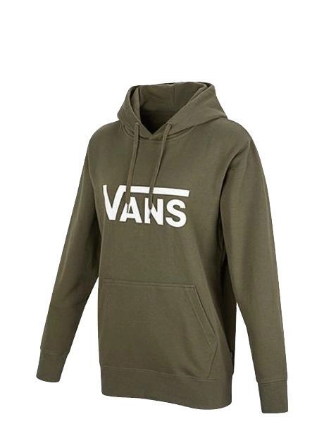 VANS Logo Print Pullover Hoodie - Green