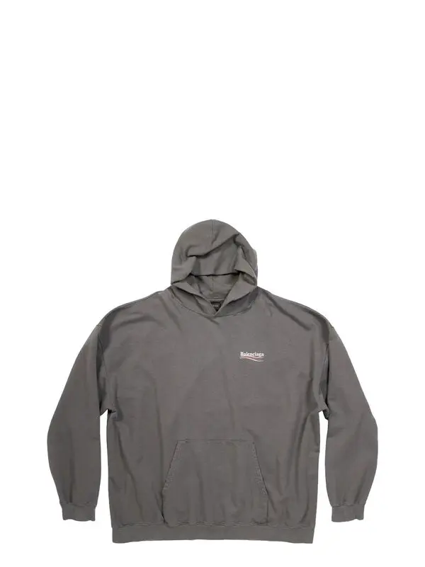 Balenciaga Political Campaign Hoodie - Grey