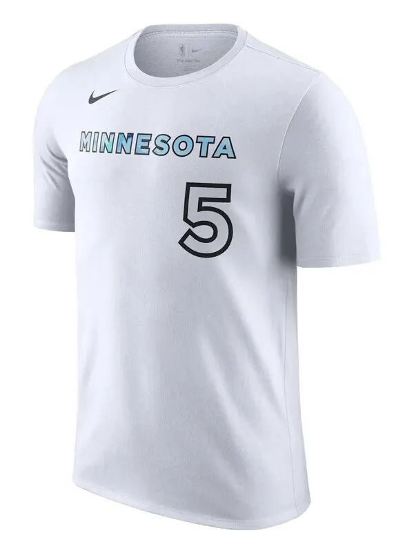 Nike Nba Minnesota Timberwolves Essential City Edition T-shirt 'anthony Edwards - White