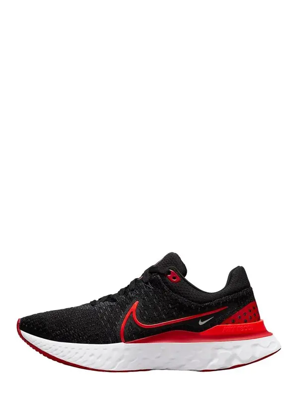 Nike React Infinity Run Flyknit 3 Athletic Sneakers - Black/red
