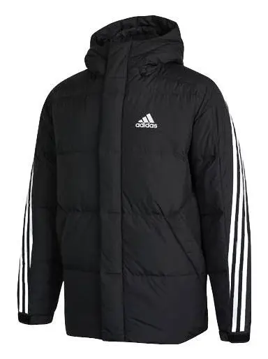 Adidas 3-stripes Puffy Down Hooded Jacket - Default Color