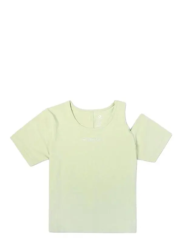 CONVERSE Twisted Knits Slim Asymmetrical T-shirt - Green