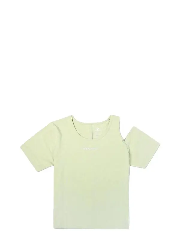 CONVERSE Twisted Knits Slim Asymmetrical T-shirt - Green