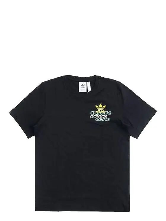 Adidas Originals Logo Printing Short Sleeve - Black