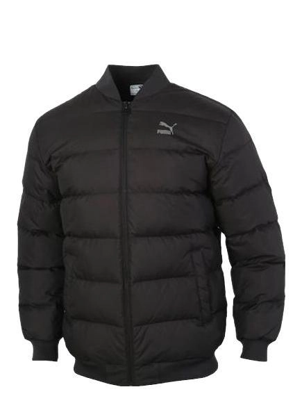 PUMA Puffer Down Jacket With Logo - Black