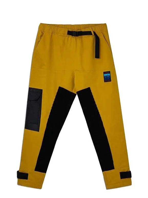 Adidas Originals Adv Wv Pant Colorblock Outdoor Multiple Pockets Cargo Sweatpants - Yellow