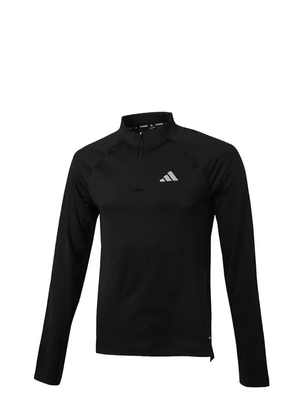 Adidas Gym+ Training 1/4-zip Long Sleeve T-shirt - Black