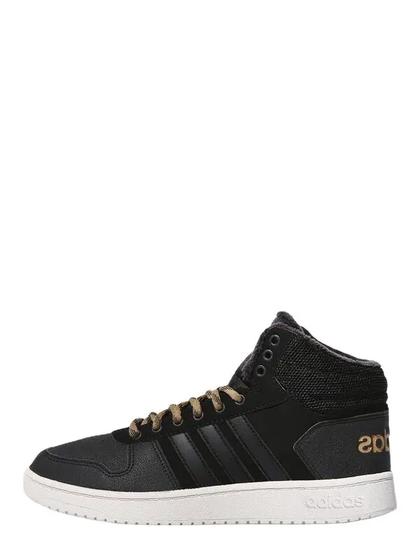Adidas Hoops 2.0 Mid Top Sneakers - Black
