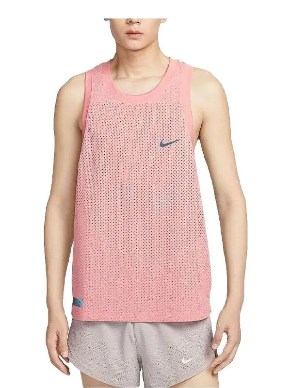 Nike Dri-fit Run Division Rise 365 Running Tank Top - Pink/black