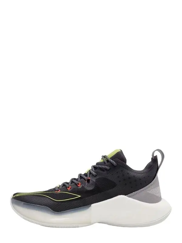 LI-NING Sonic 8 Low Top Athletic Sneakers - Black/grey