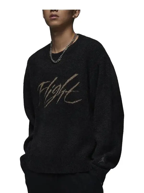 JORDAN Flight Heritage Crew Neck Sweater - Black