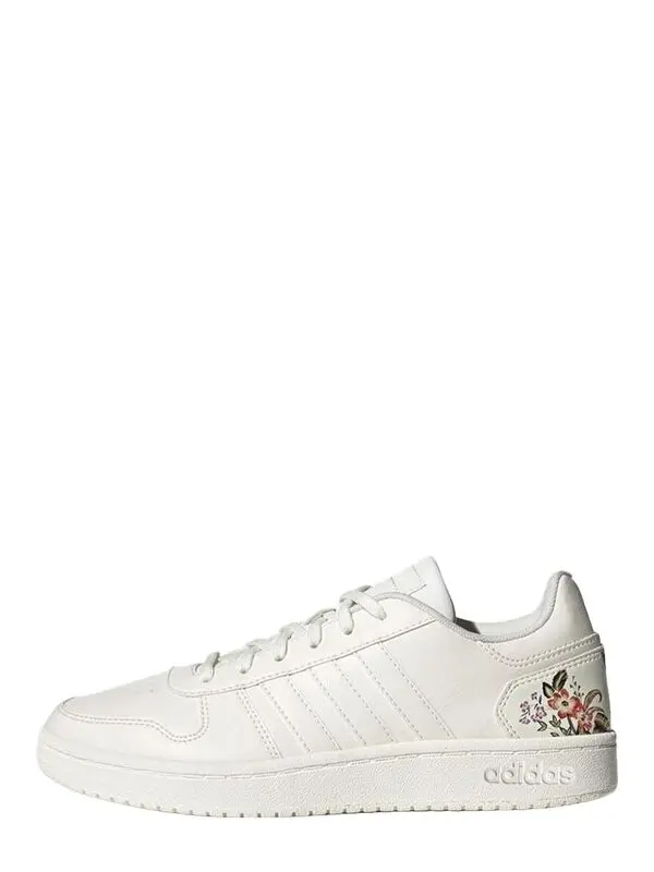 Adidas Hoops 2.0 Floral Sneakers - White