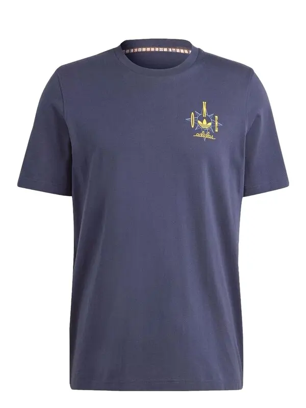 Adidas Nice Graphic Tee 'blue - Legend Ink