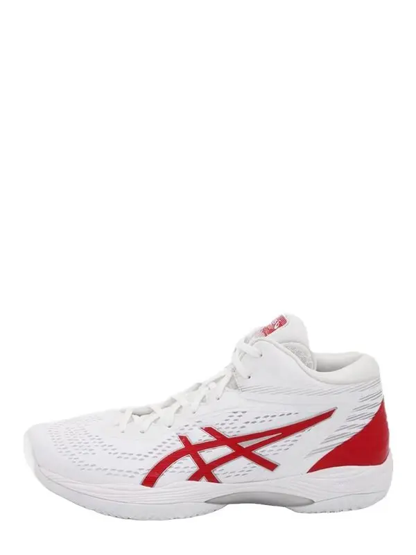 Asics High-top Athletic Sneakers - White/red