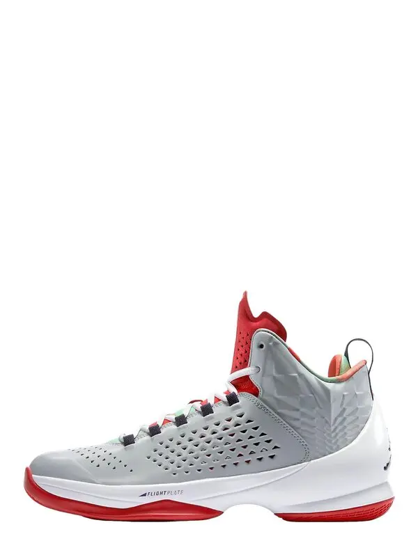JORDAN Melo M11 High Top Sneakers - Grey/red