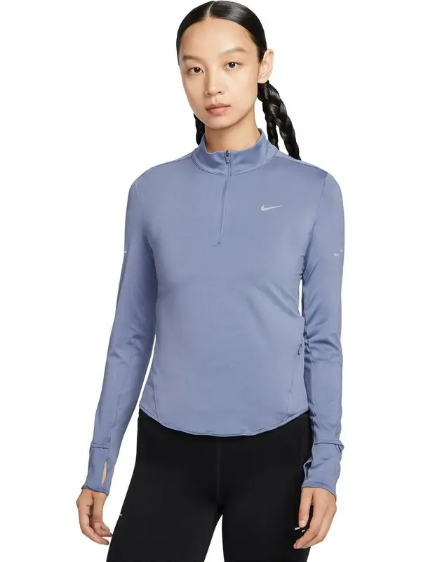 Nike Swift Dri-fit Running Top - World Indigo/reflective Silver