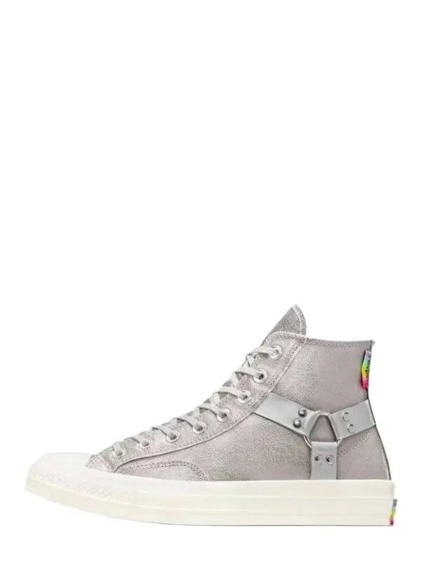 CONVERSE Chuck 70 Pride High Top Sneakers - Silver/white