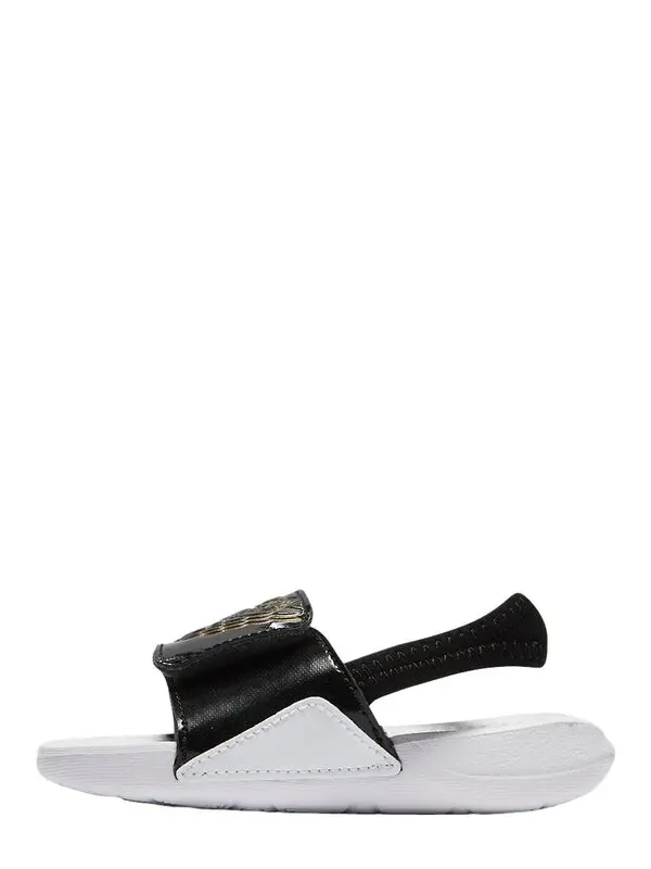 JORDAN Air Hydro 7 Metallic Gold Slides - Black