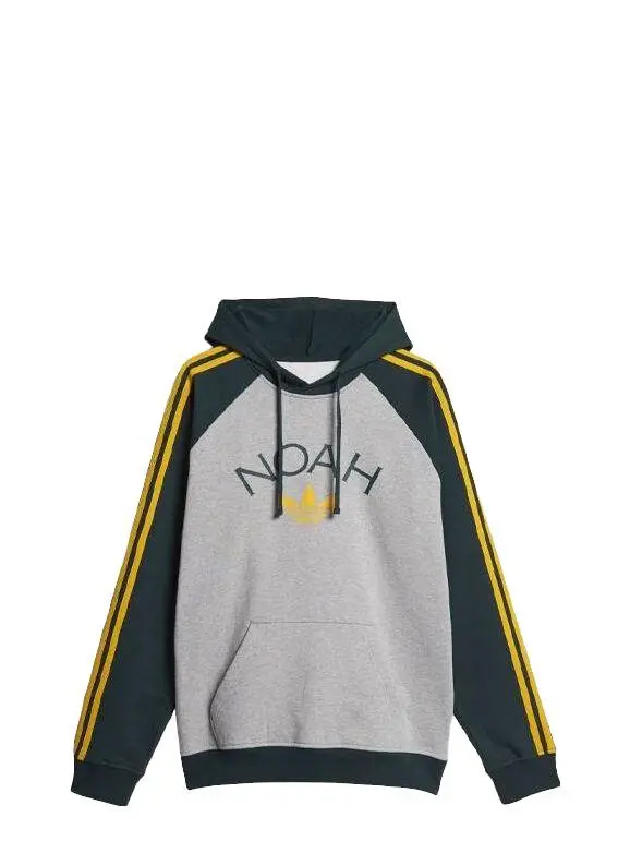 Adidas Originals X Noah Colorblock Pullover - Medium Grey Heather/green Night