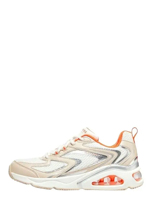 Sketchers Tres Air Terti Airy Sneakers - White/beige/orange