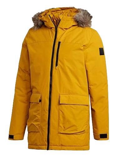 Adidas Xploric Hooded Down Parka Jacket - Yellow