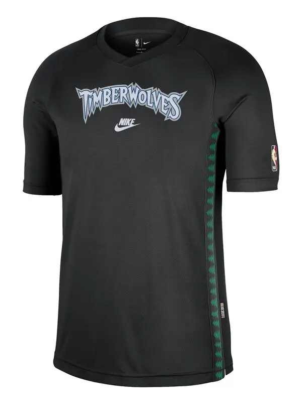Nike Minnesota Timberwolves 2025/26 Hardwood Classics Dri-fit Short-sleeve T-shirt - Black