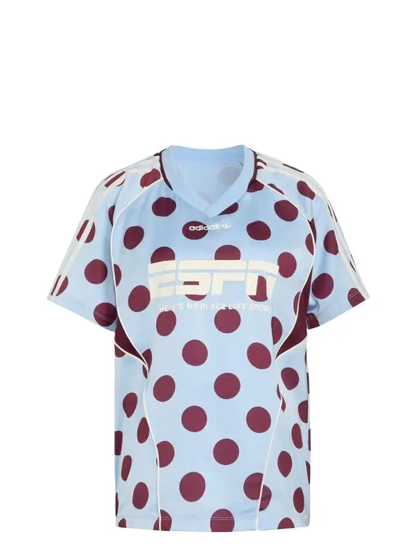 Adidas Street Jersey Polka Dot Short Sleeve - Clear Sky