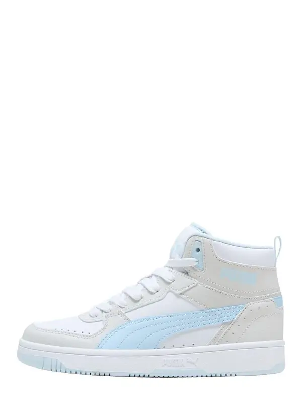 PUMA Rebound Joy High Top Sneakers - White/icy Blue/feather Gray