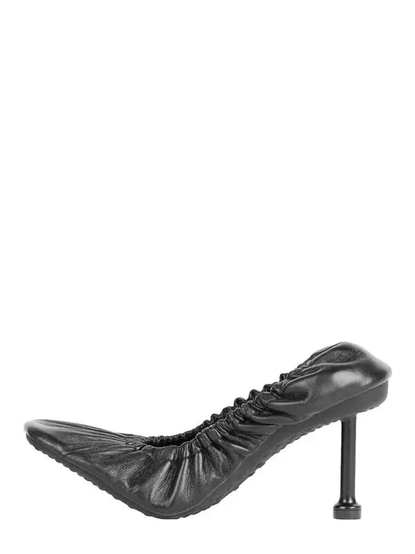 Balenciaga 80mm Gathered Pump Heels - Black