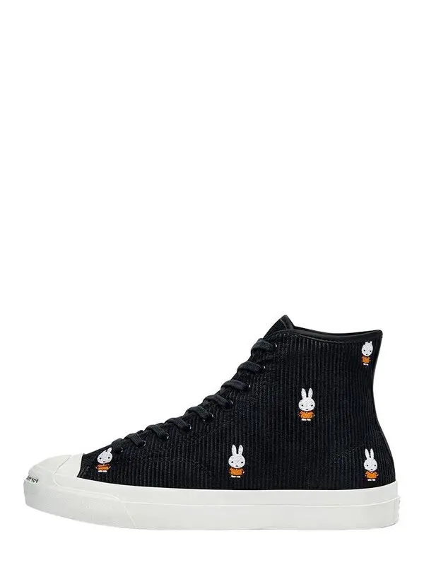 CONVERSE X Pop Trading Company Jack Purcell Pro High 'all Over Miffy - Black/white/egret