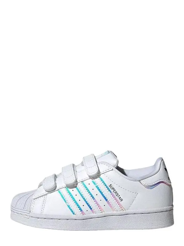 Adidas Superstar Hook-and-loop Sneakers - Cloud White/cloud White/core Black