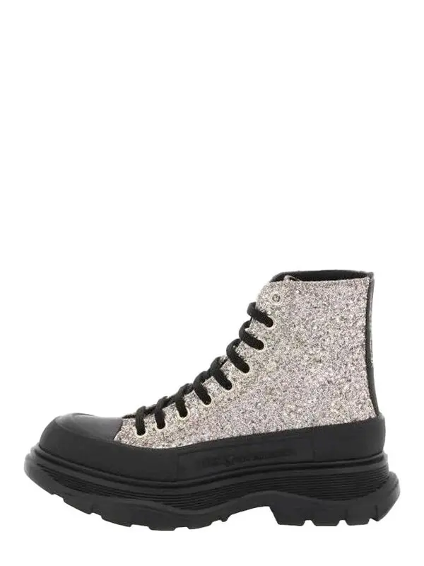 Alexander McQueen Tread Slick Boots - Silver/gold/black