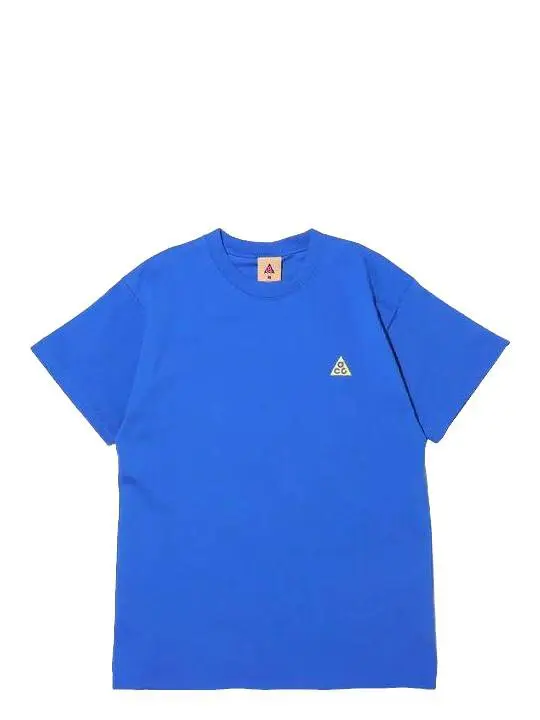 Nike X Embroidered Logo Sports Short Sleeve Blue T-shirt - Multi-color