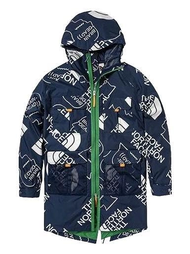 The North Face X Brain Dead 76 Oversized Mountain Parka Jacket - Blue